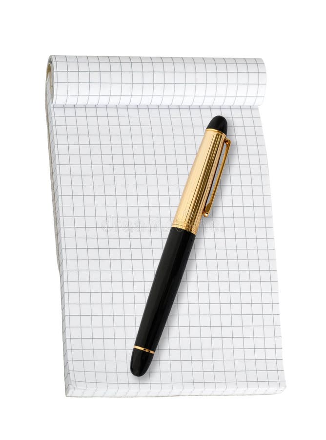 Block of Notes on the Desktop with the Pen Stock Photo - Image of ...