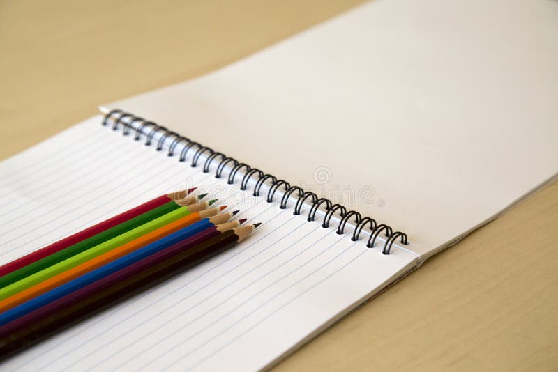 Block notes and pencils stock image. Image of pencils - 44887623