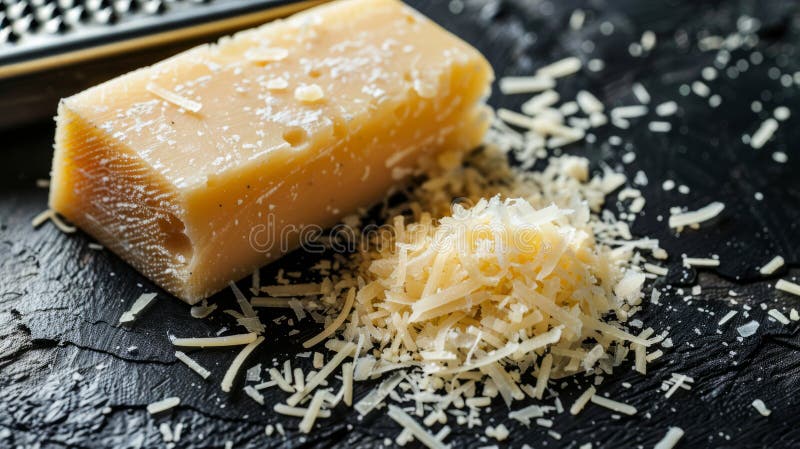 Pile of Grated Parmesan Cheese Isolated on White Stock Image - Image of ...