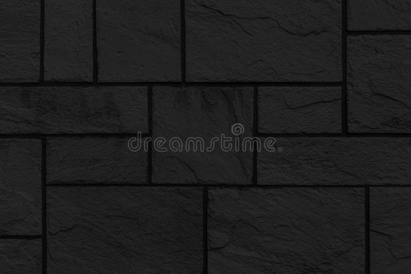 Block Pattern of Black Stone Cladding Wall Tile Texture Stock Photo ...