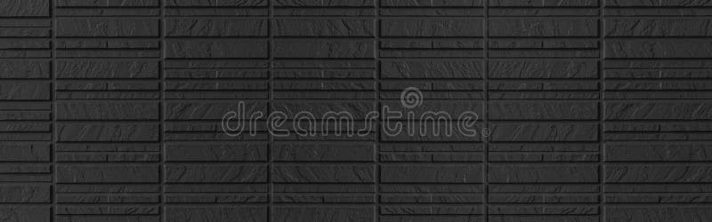 Block Pattern of Black Stone Cladding Wall Tile Texture and Seamless ...