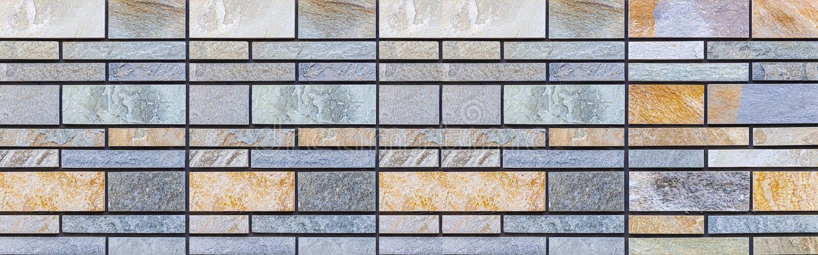 Block Pattern of White Stone Cladding Wall Tile Texture Stock Image ...