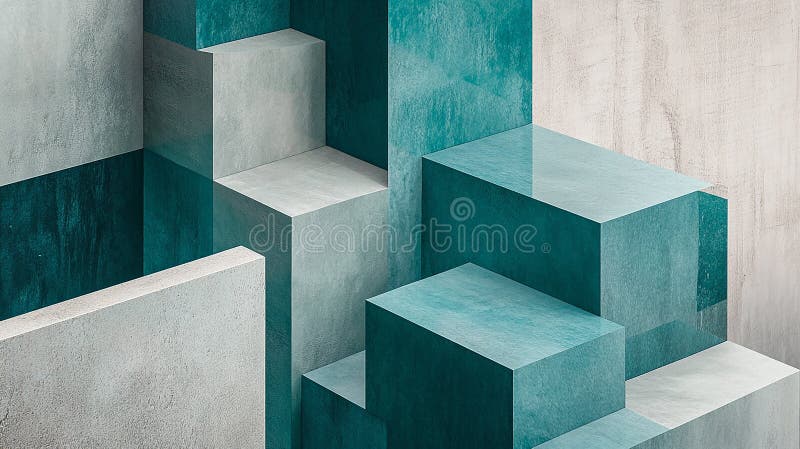 Block Pattern with 3D Design Stock Photo - Image of banner, grid: 387889764