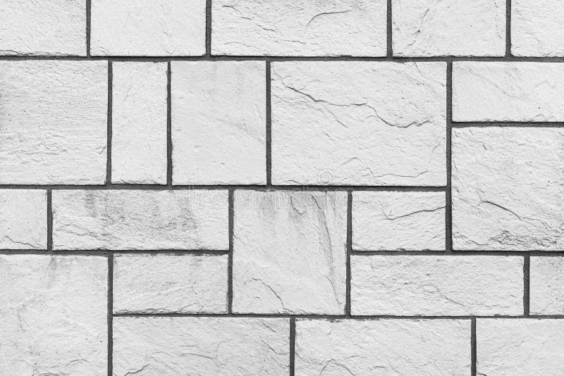 Block Pattern of White Stone Cladding Wall Tile Texture Stock Image ...