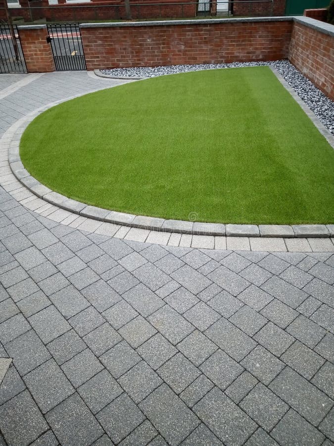 Block paving stock image. Image of arena, grass, stadium - 233749247