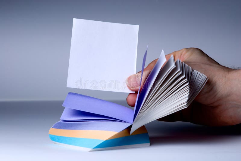 Block of post-it notes. stock photo. Image of adhesive - 30406226