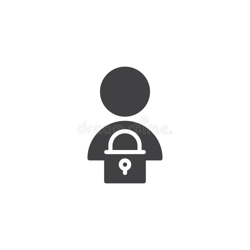 Block profile vector icon stock vector. Illustration of blocking ...