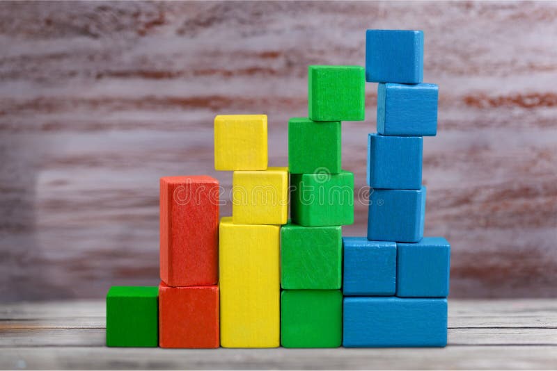 Block stock photo. Image of success, chart, graph, cube - 61854558