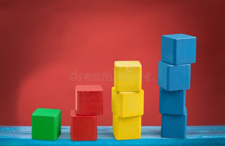Block Steps stock photo. Image of tower, chart, orange - 59746144