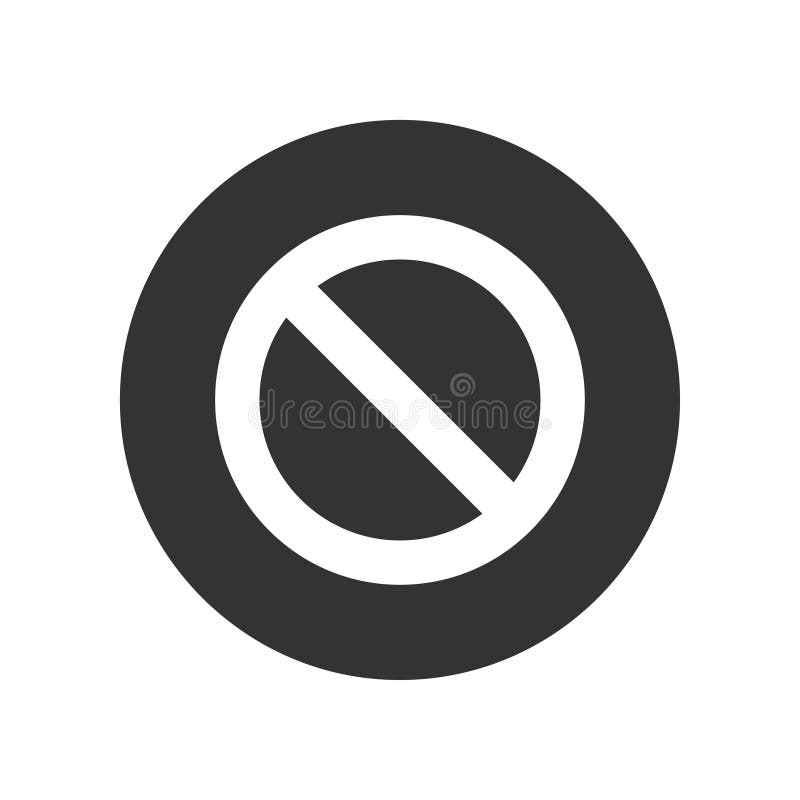 Block, stop icon stock vector. Illustration of stop - 174952779