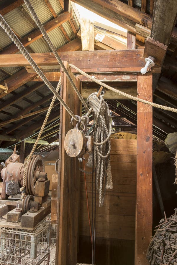 Block and Tackle with Rope stock image. Image of rope - 15220807