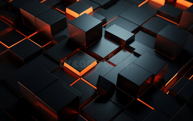 Block Technology Futuristic Background Stock Illustration ...