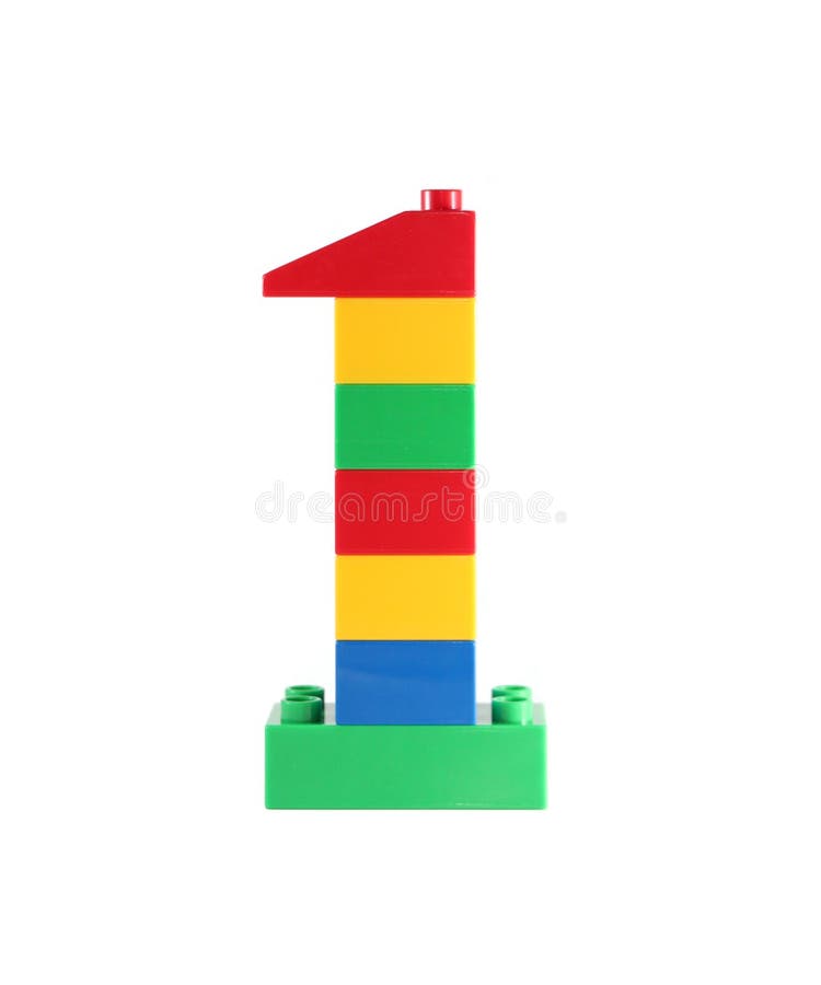 Block toy number 1 one stock photo. Image of number, brick - 47699688