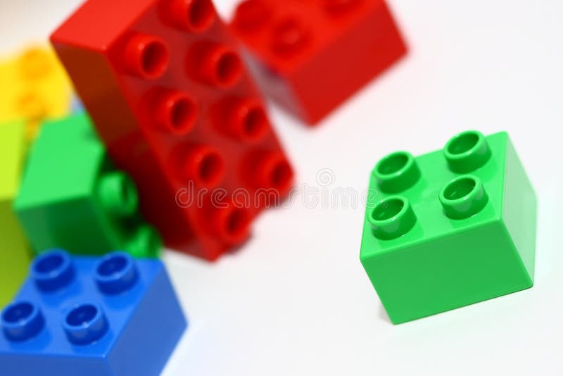 Yellow lego stock image. Image of isolation, building - 17854841