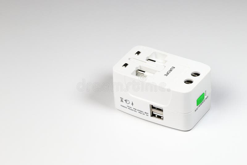 Block Type Universal Plug Adapter, Travel Plug Adapter Stock Photo ...