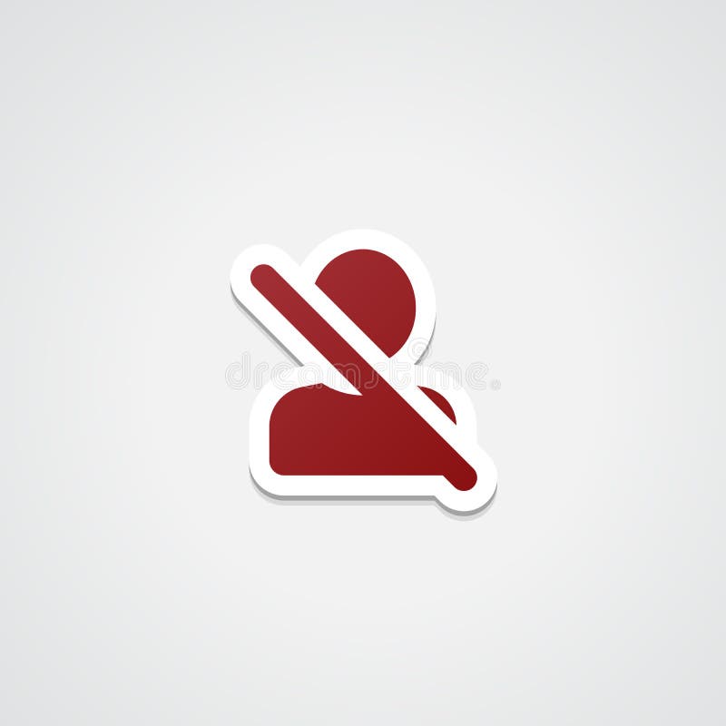 Block User Sticker stock illustration. Illustration of digital - 115820088