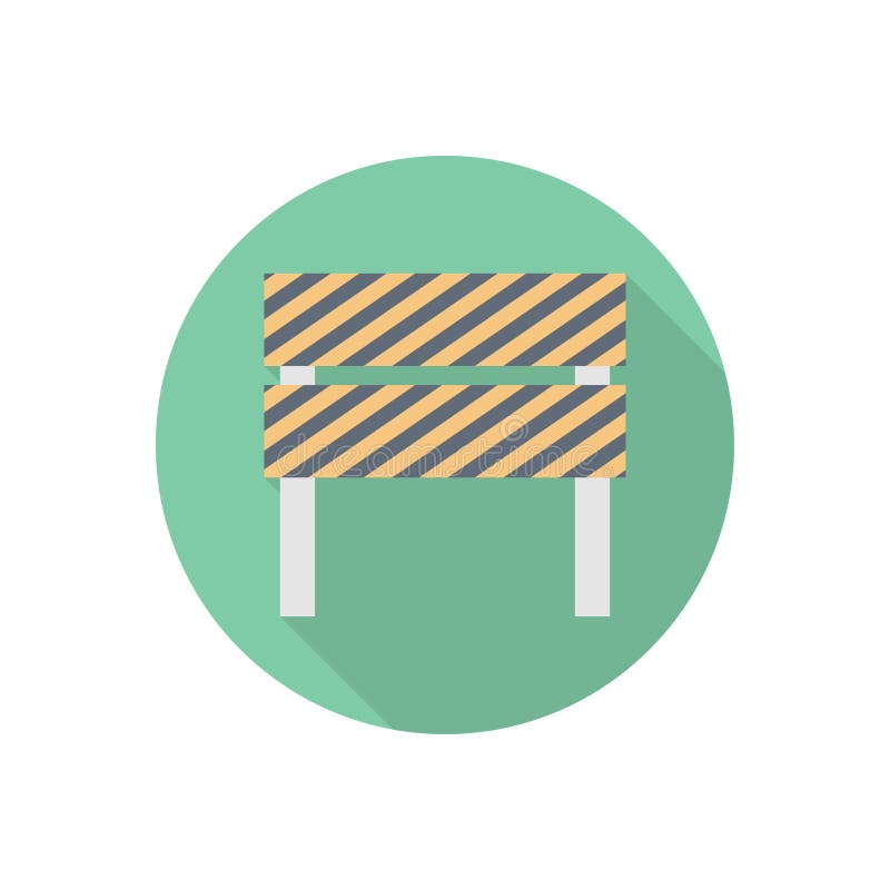 Block Vector Flat Color Icon Stock Vector - Illustration of safety ...