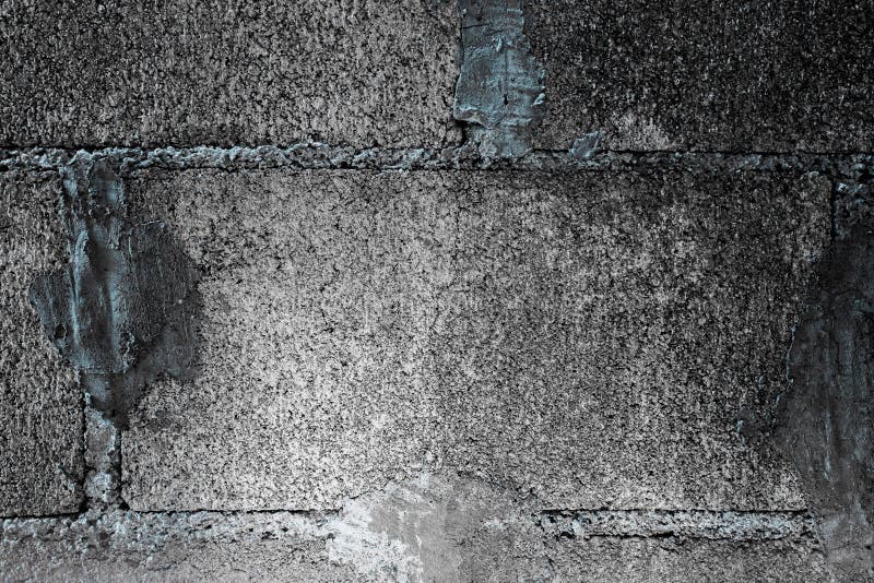 Block Wall. Gray Black Background of Cement Block Wall Stock Photo ...