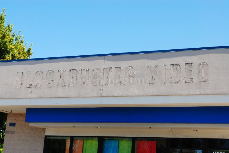 Blockbuster Video closing editorial photography. Image of financial ...
