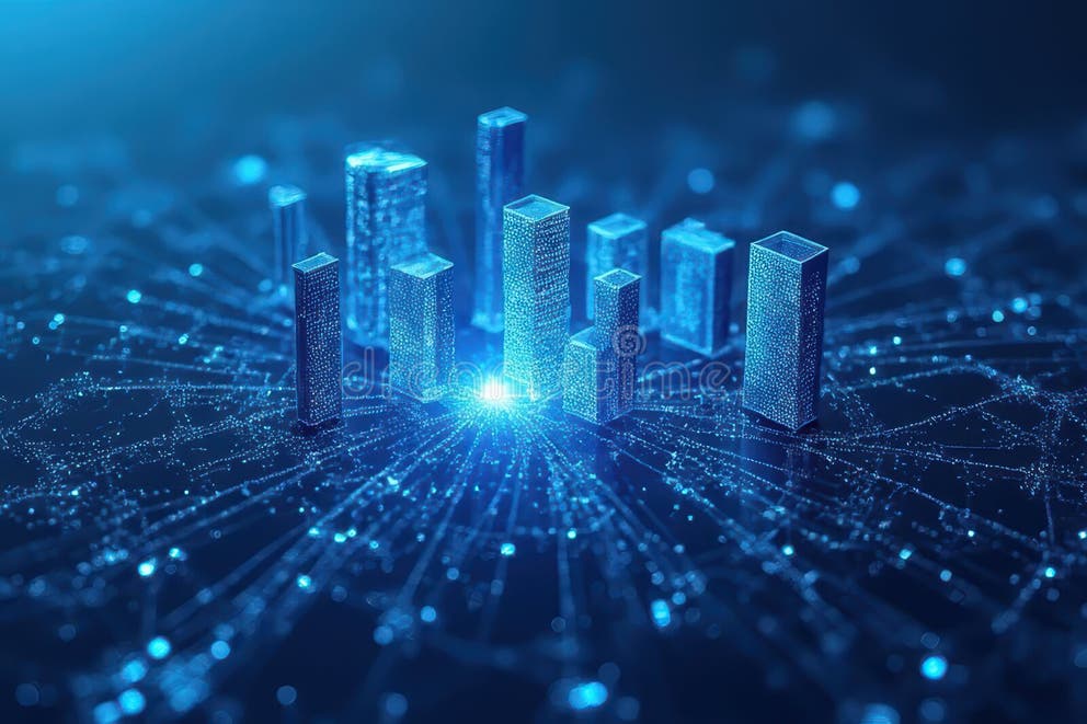 Blockchain Applications and Smart Contracts Stock Illustration ...