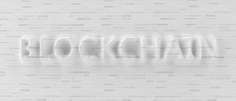 Blockchain Code Banner stock illustration. Illustration of earnings ...