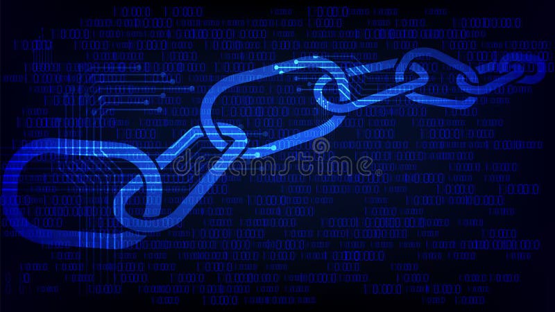 Blockchain Computer Business Technology Background Stock Vector ...