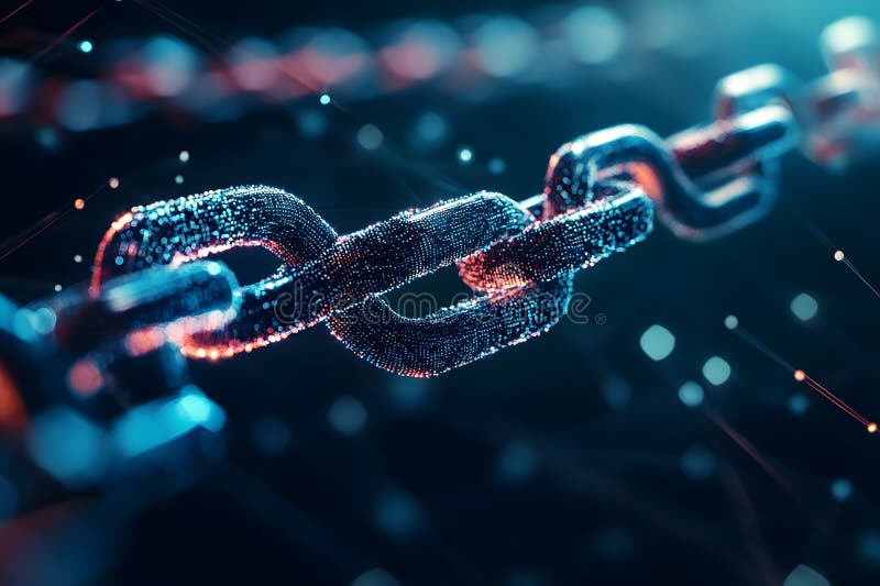 Blockchain Concept with Interconnected Nodes and Secure Transactions ...