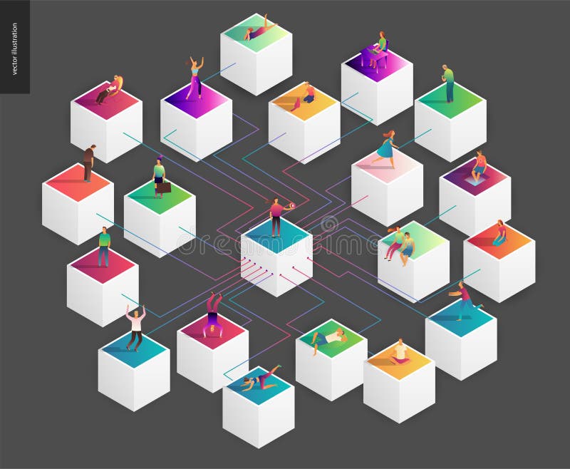 Distributed Transaction Processing Stock Illustrations – 76 Distributed ...