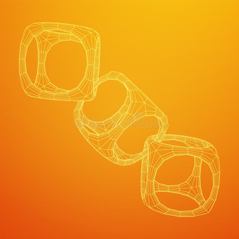 Blockchain cube chain stock vector. Illustration of cryptocurrency ...