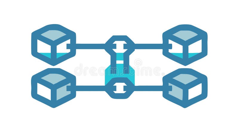 Blockchain Cubes Icon, Cryptocurrency, Network, Decentralized, Security ...