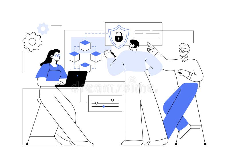 Cybersecurity Specialists Stock Illustrations – 54 Cybersecurity ...