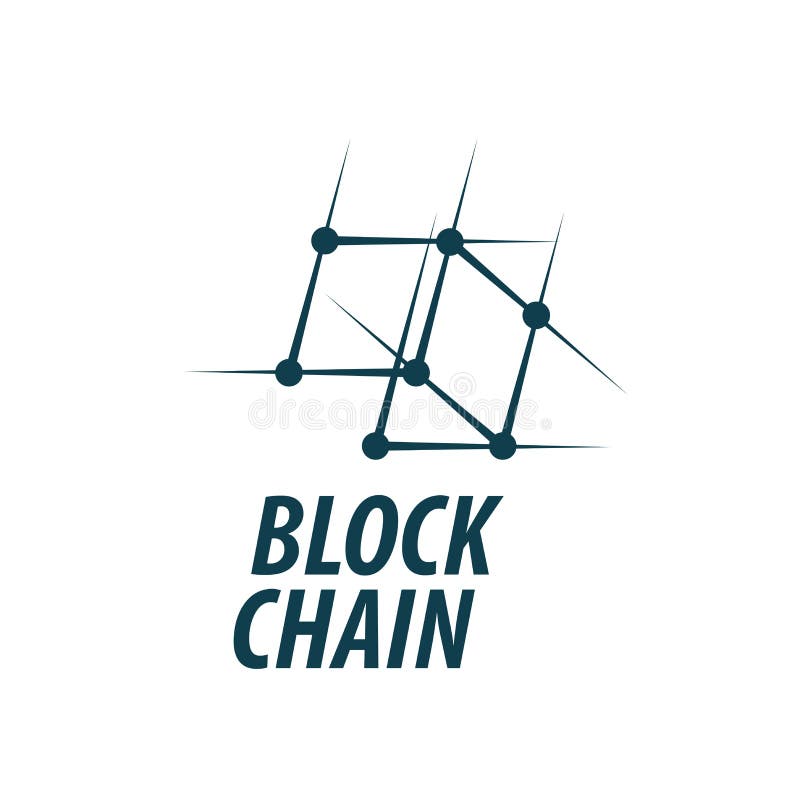 Blockchain Del Logotipo Del Vector Ilustración del Vector - Ilustración ...