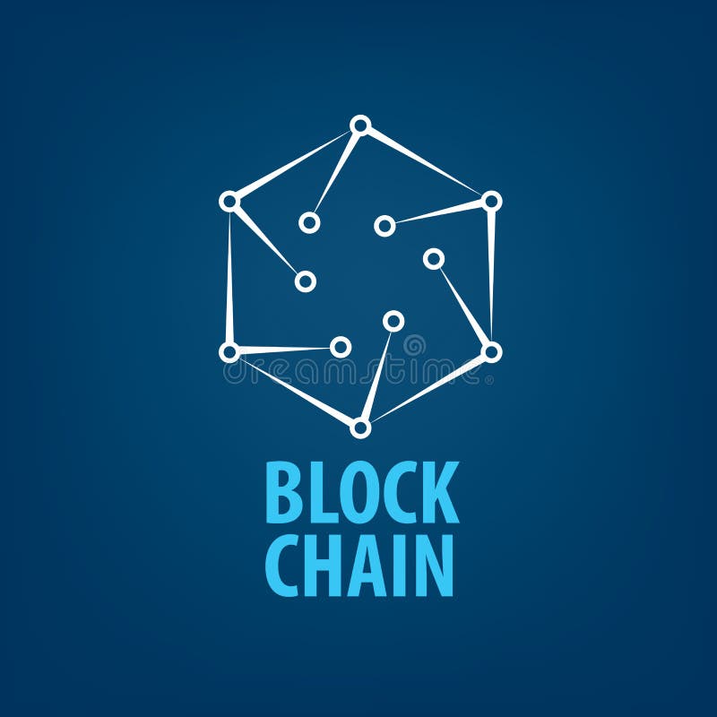 Blockchain Del Logotipo Del Vector Ilustración del Vector - Ilustración ...