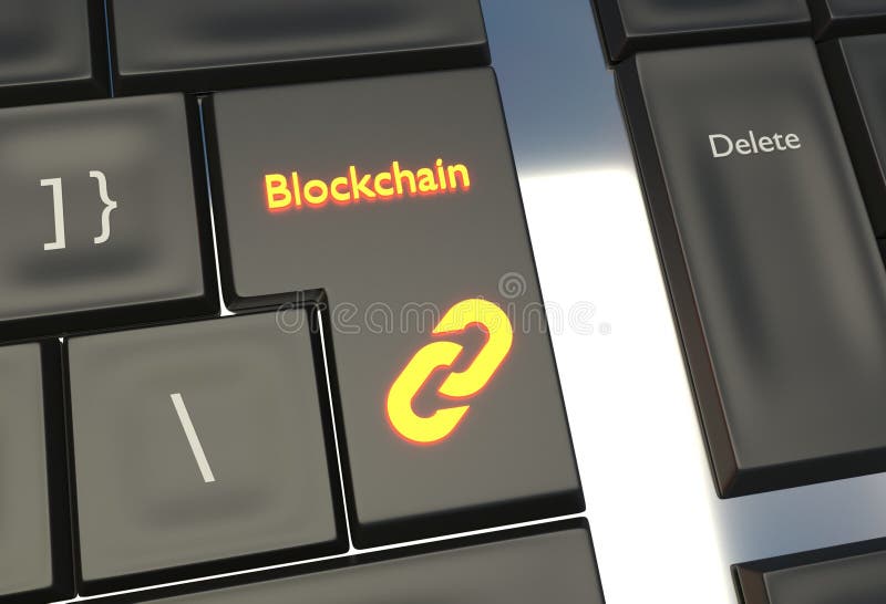 Blockchain Digital Technology - Background Illustration Stock ...