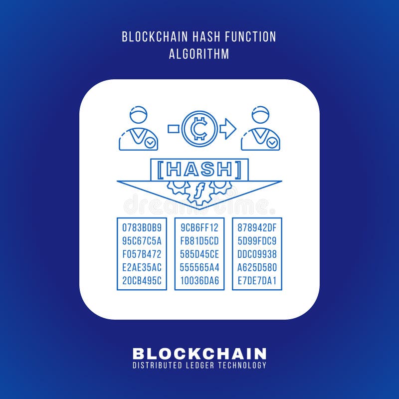 Blockchain Distributed Ledger Technology Illustration Stock Vector ...