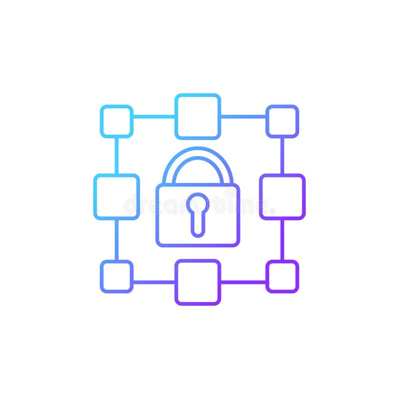 Linear Blockchain Blocks Stock Illustrations – 138 Linear Blockchain ...