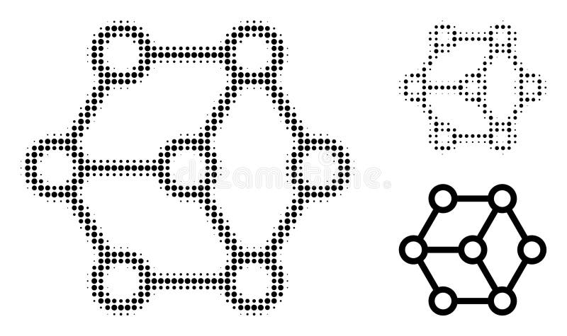 Connected Blockchain Pattern Stock Illustrations – 615 Connected ...