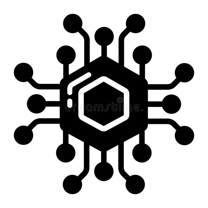 Blockchain Icon, Non-fungible Token, Digital Technology Stock Vector ...