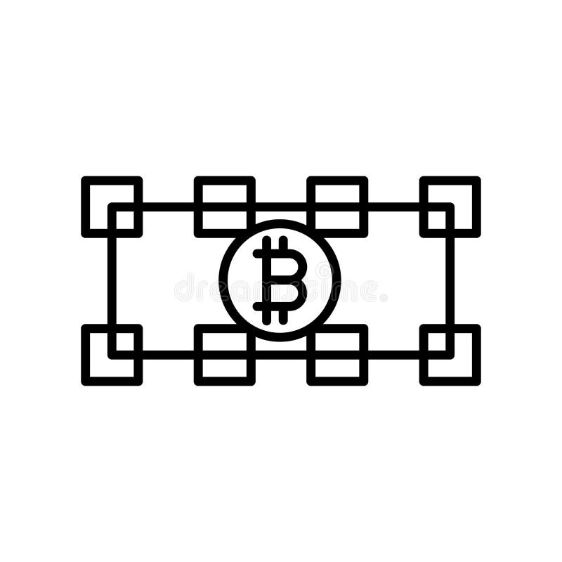 Blockchain Icon Vector Isolated On White Background Blockchain Sign