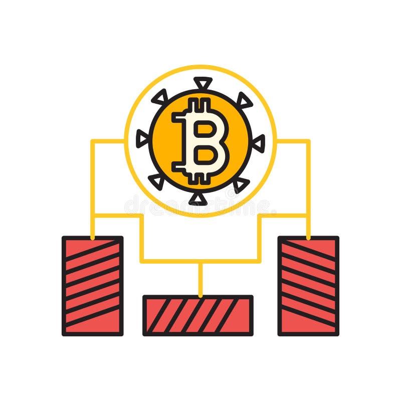 Blockchain Icon Vector Sign and Symbol Isolated on White Background ...