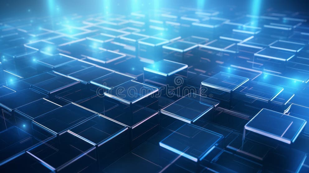 Blockchain Ideas an Abstract Illustration of Blockchain Technology with ...