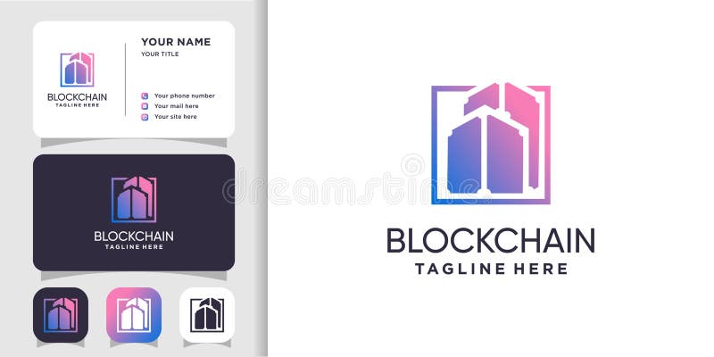 Blockchain Logo Design Concept Premium Vector Stock Vector ...