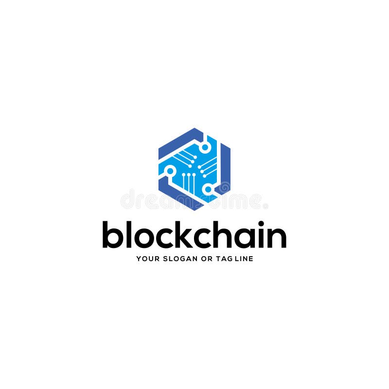 Blockchain Logo Design Vector Stock Vector - Illustration of logo ...