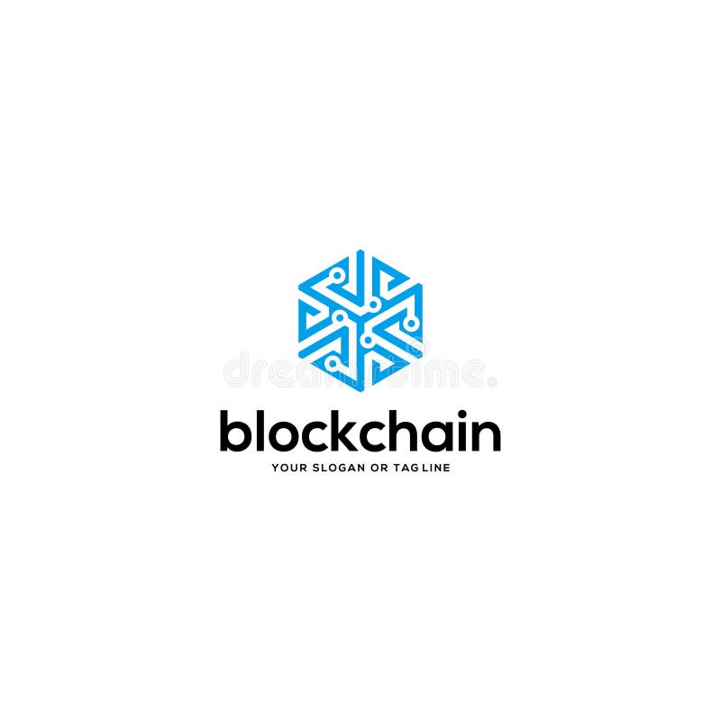 Blockchain Logo Design Vector Stock Vector - Illustration of finance ...