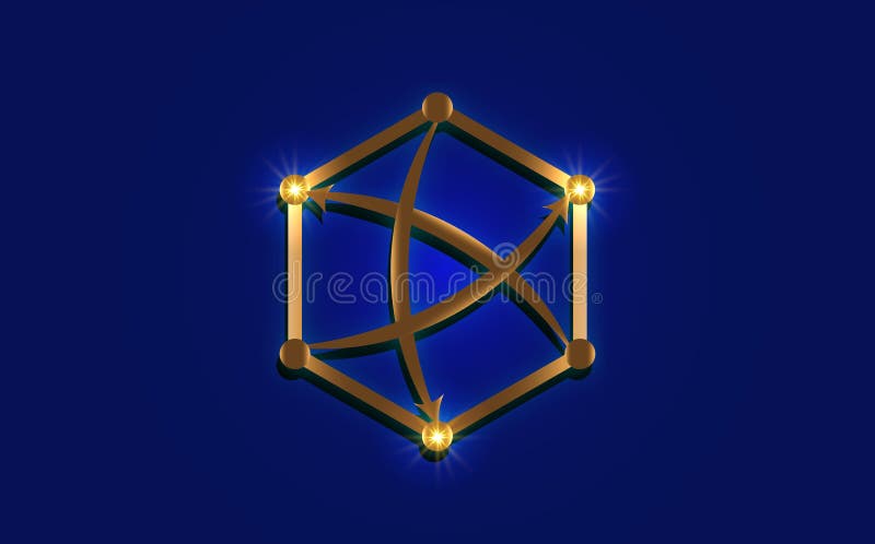 Blockchain Logo Template. Technology Design. Cryptocurrency, Icon of ...