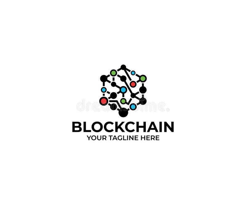 Blockchain Logo Template Stock Illustrations – 3,988 Blockchain Logo ...