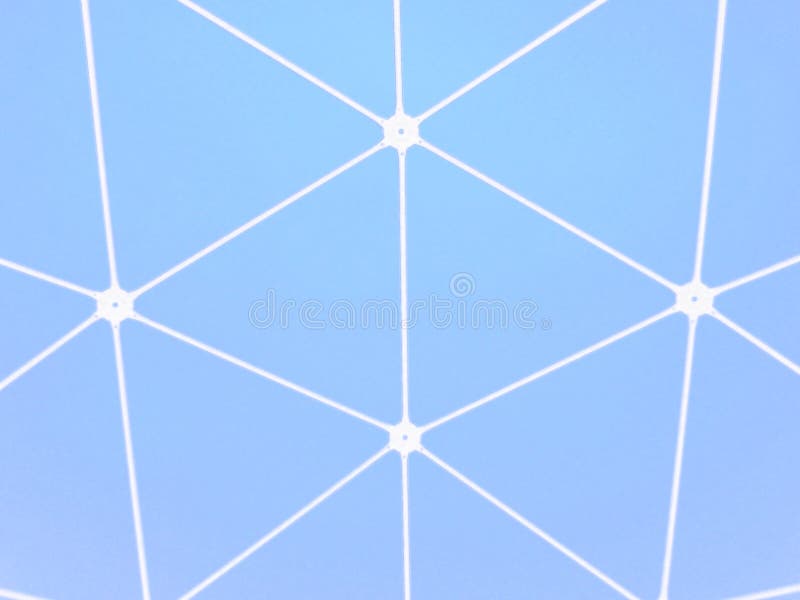 Blockchain Network and Internet. White Lines and Connected Dots on a ...