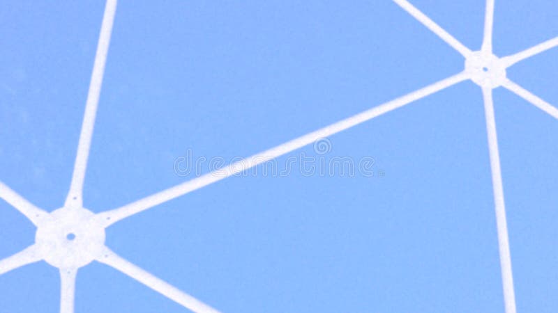 Blockchain Network and Internet. White Lines and Connected Dots on a ...