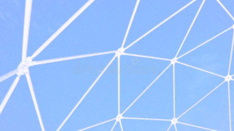 Blockchain Network and Internet. White Lines and Connected Dots on a ...