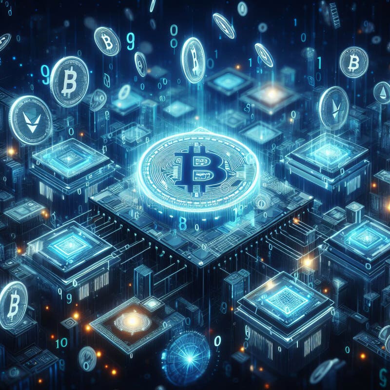 Blockchain Network Synapse stock image. Image of decentralized - 312451743
